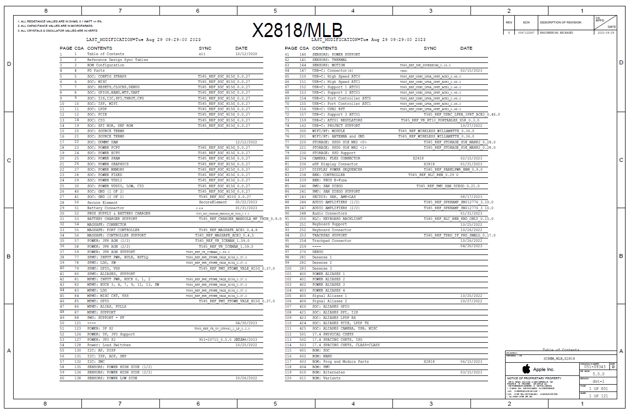 Apple MacBook Air M3 - Mac15,13 - A3114 - 8612 - 15.3", Logic Board ...